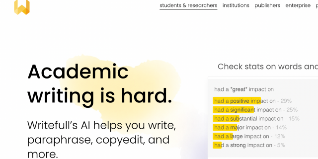Writefull - Info, Pricing & Guides | AI Tool Guru